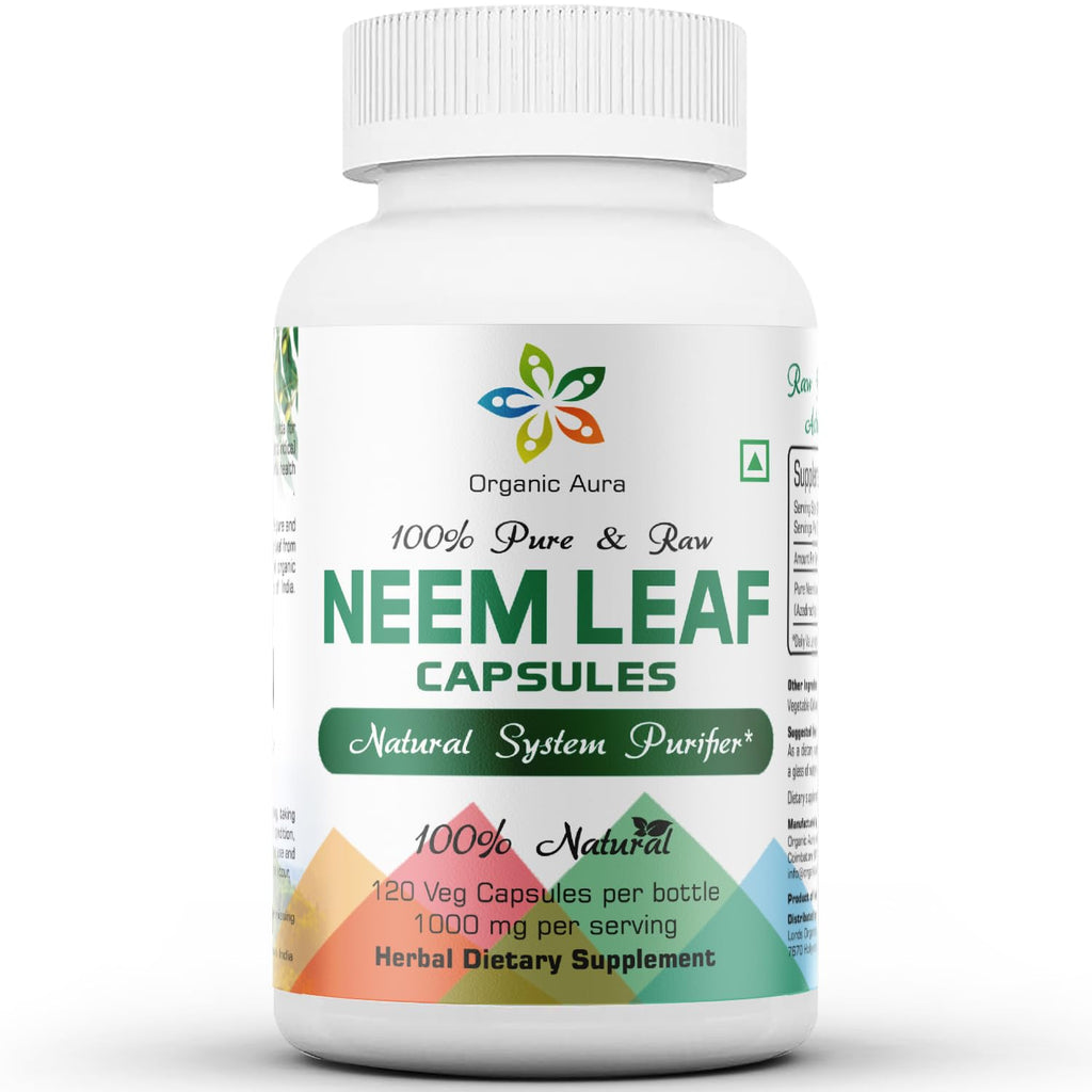 Organic Aura Neem capsules for wellness