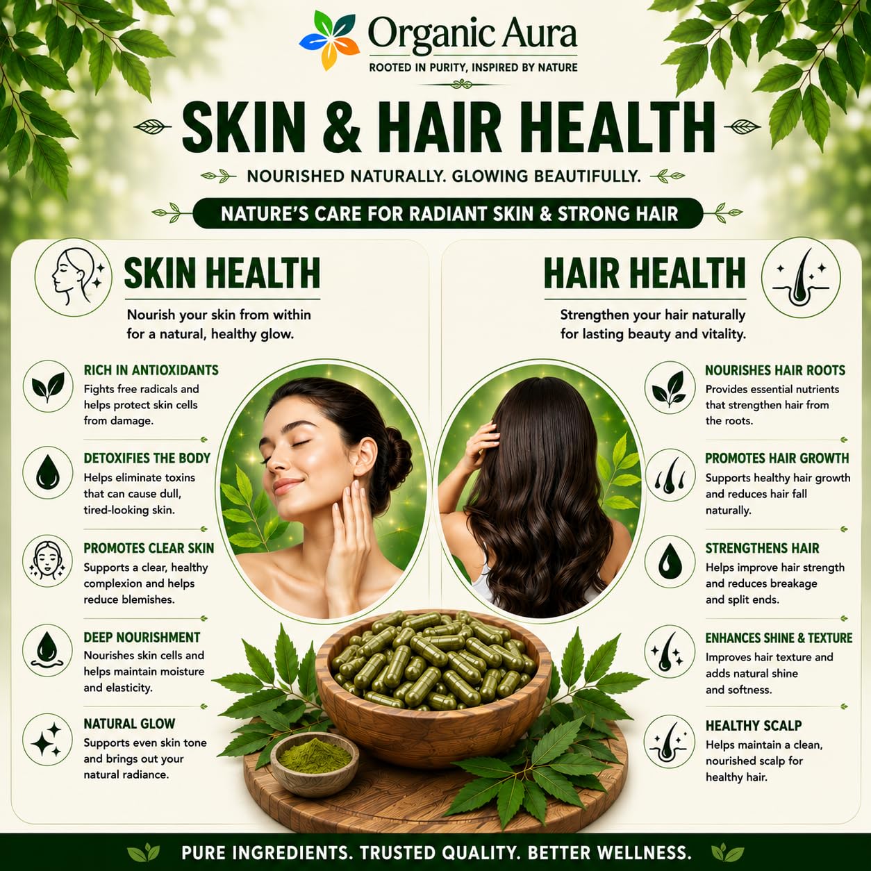 Organic Aura Neem for skin health