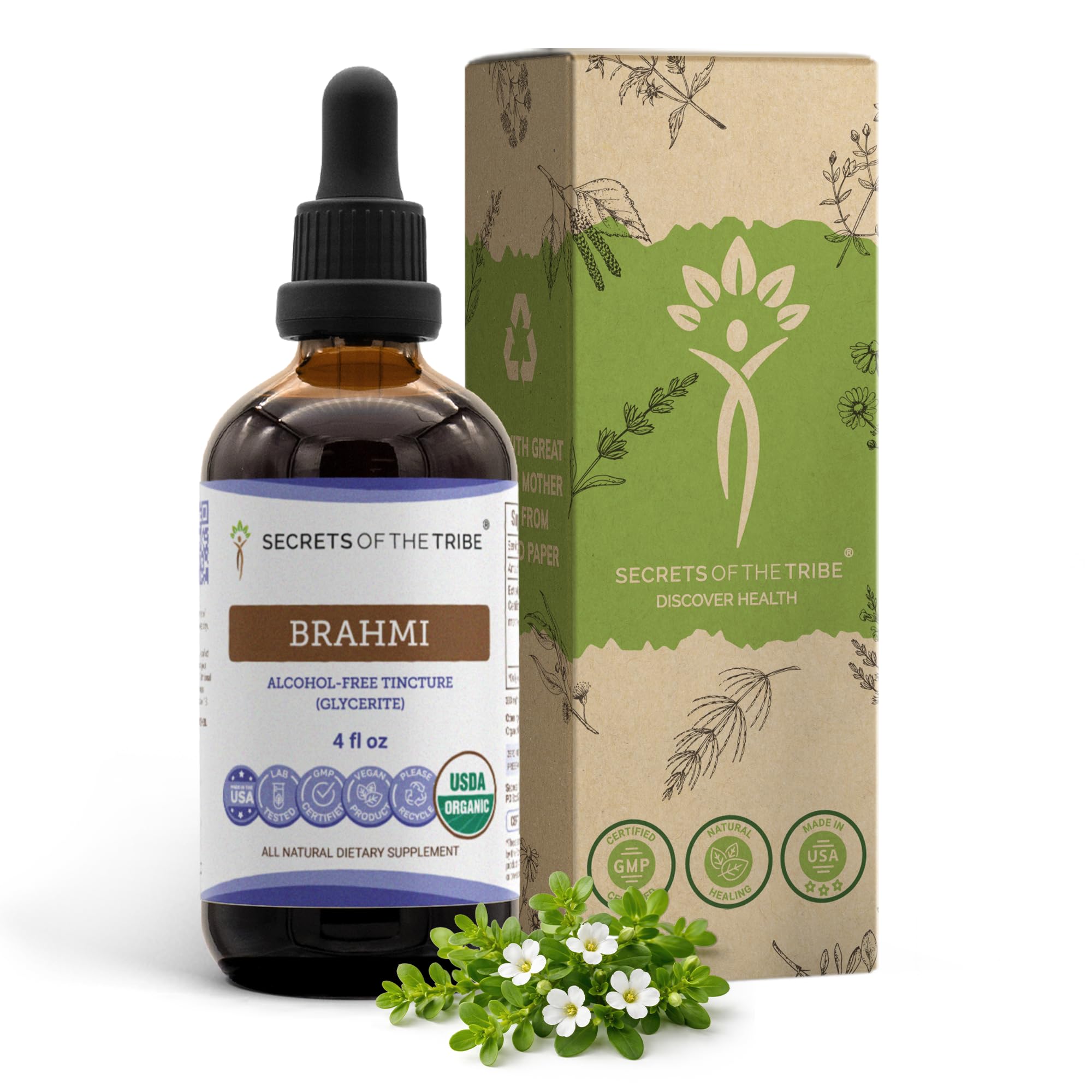 organic bacopa monnieri herbal drops