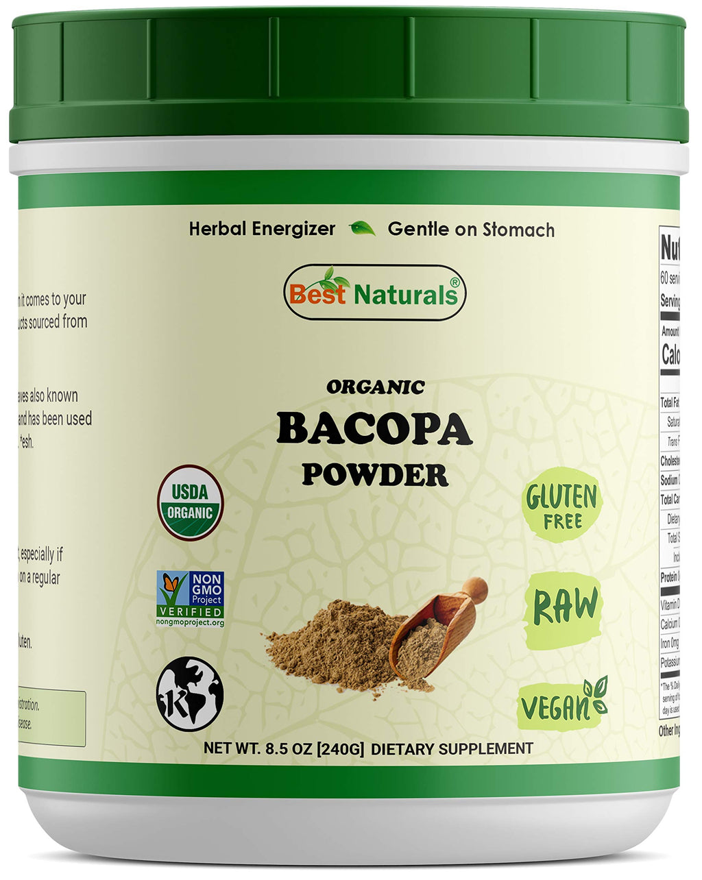 organic bacopa powder for wellness