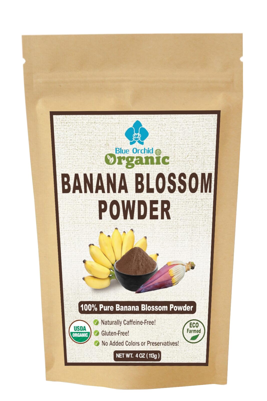 organic banana blossom powder for tea