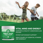 Organic barley grass powder for smoothies