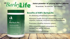 organic barley grass powder supplement