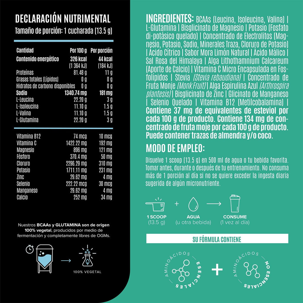 Organic BCAA and L-Glutamine blend