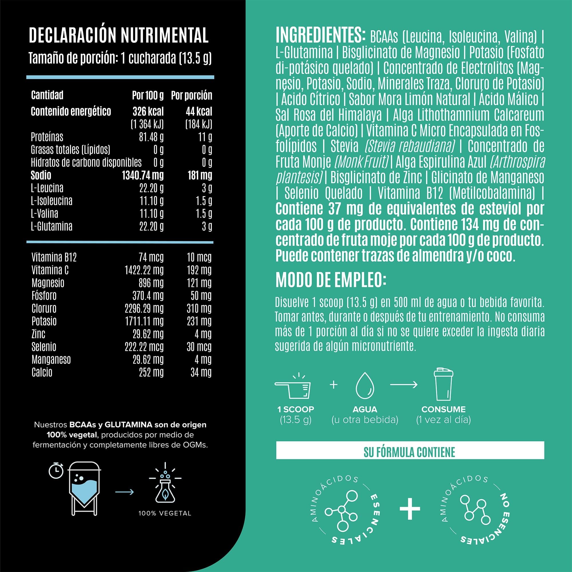 Organic BCAA and L-Glutamine blend