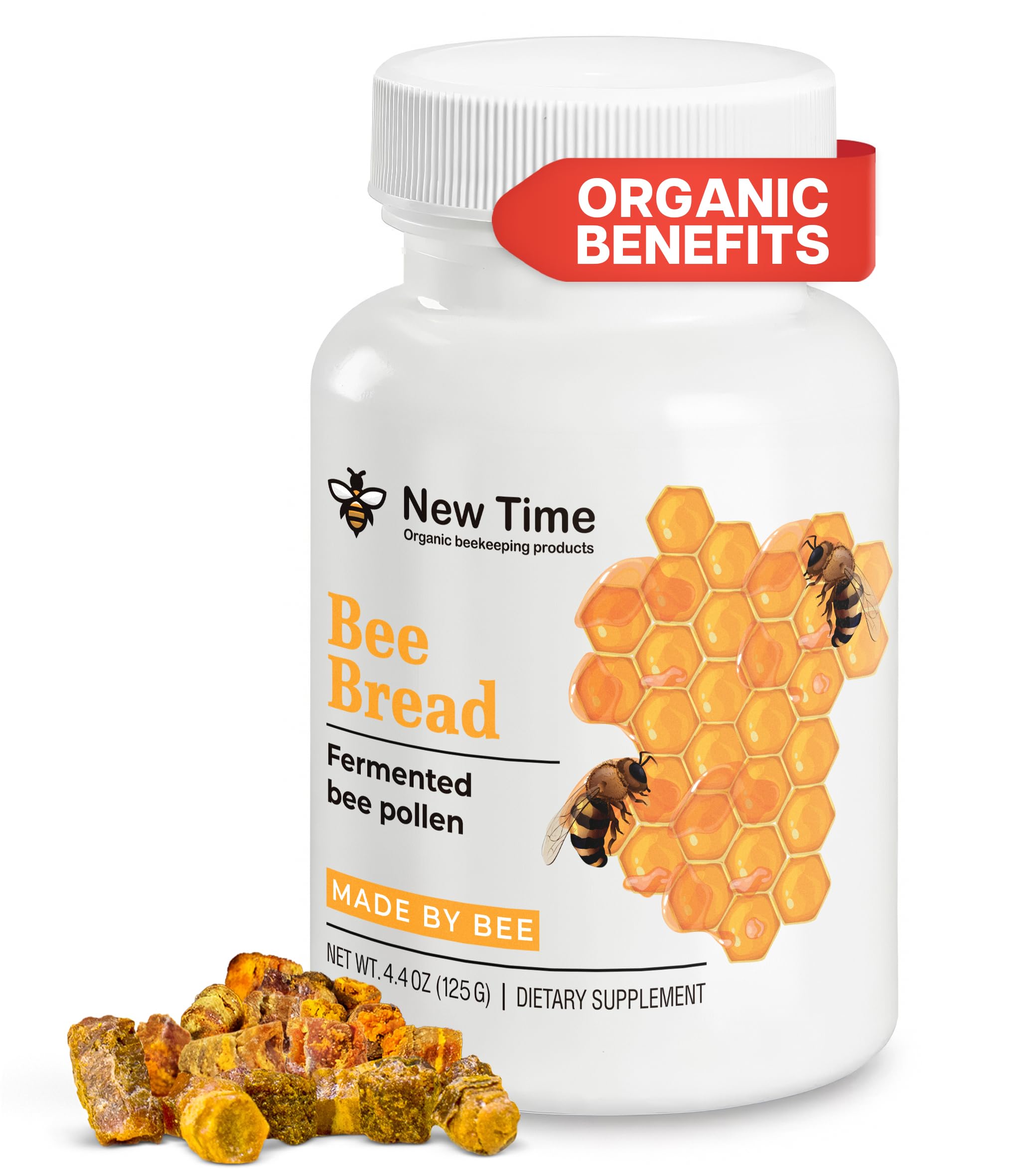 Organic bee bread superfood granules