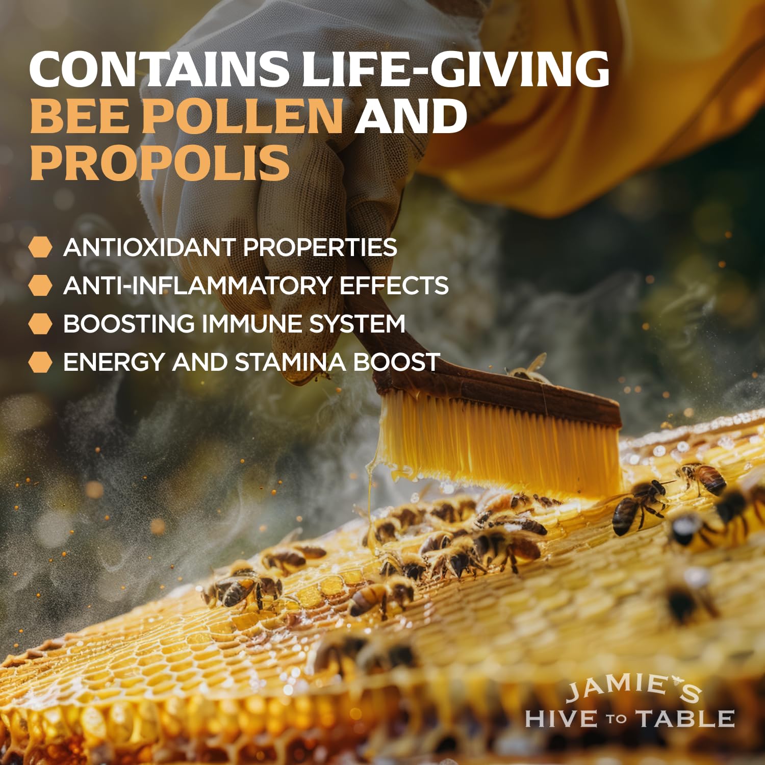 organic bee pollen for baking