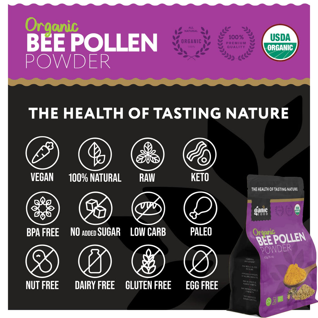 organic bee pollen for vitality