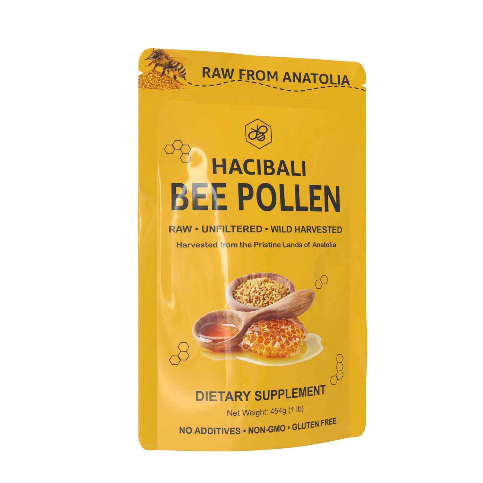 organic bee pollen granules for energy