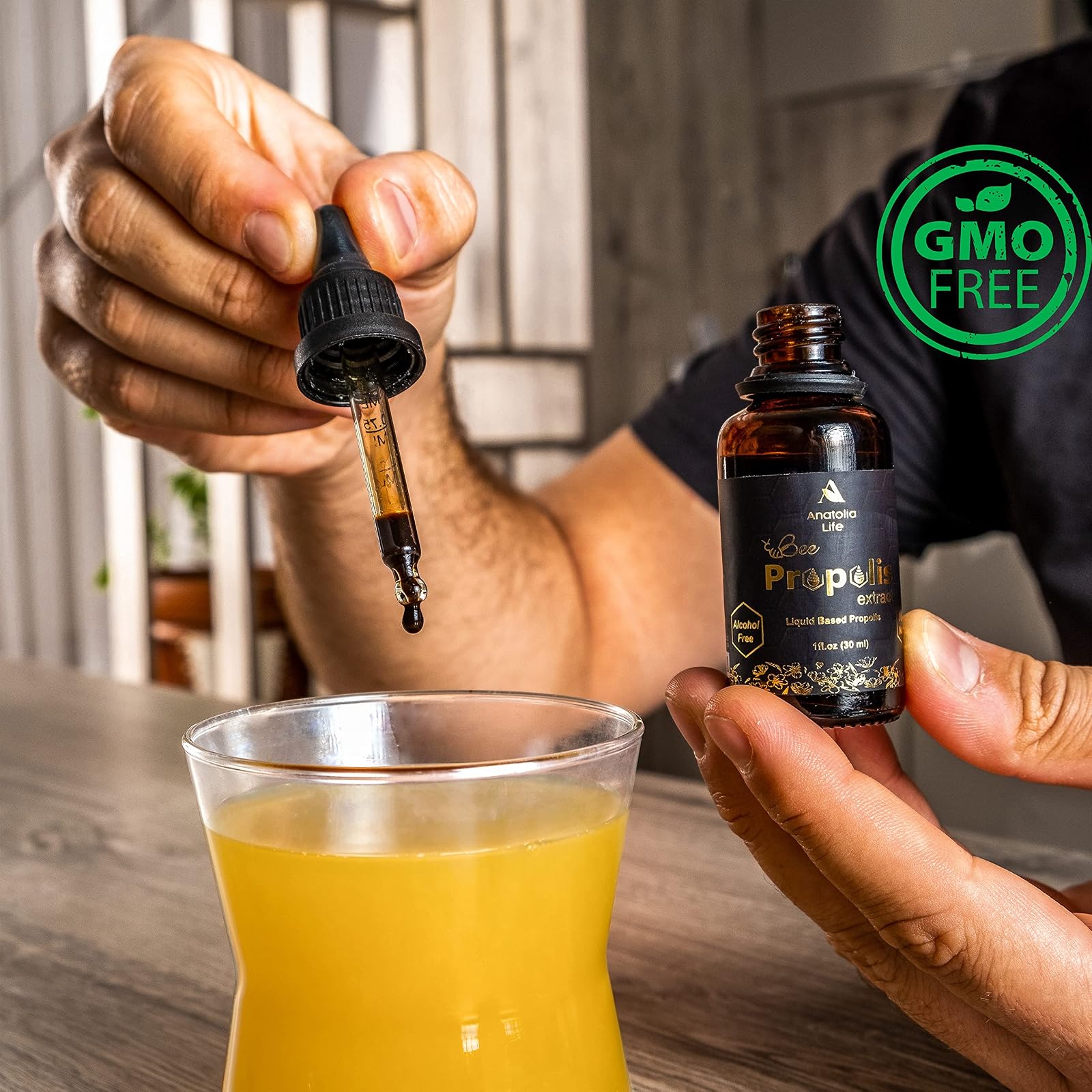 Organic bee propolis health supplement