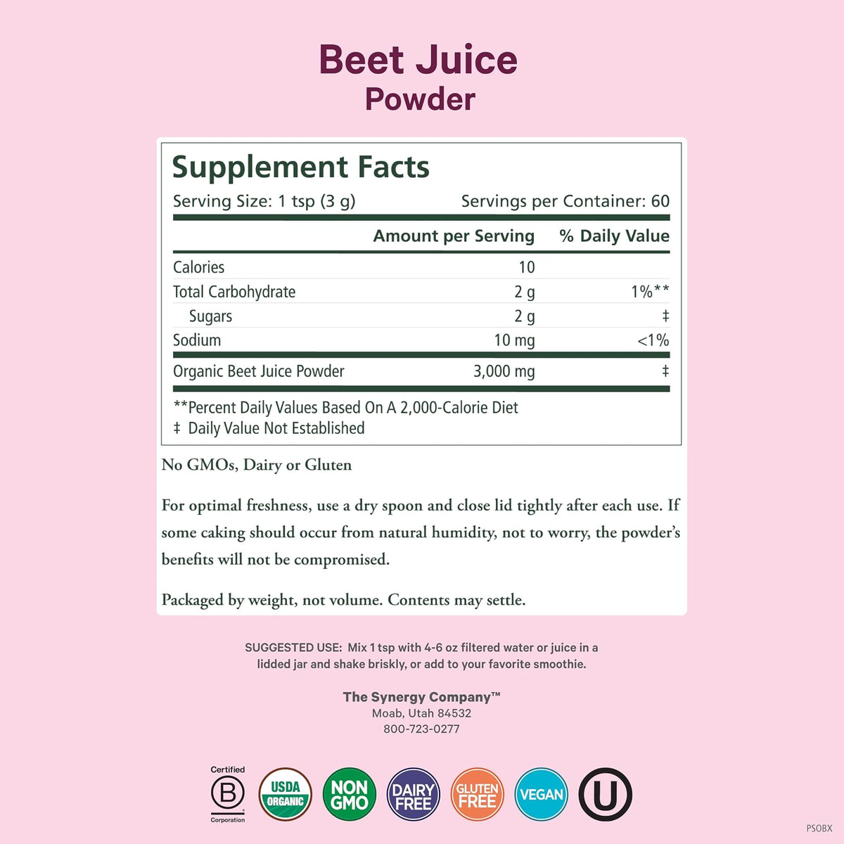 organic beet juice powder for smoothies