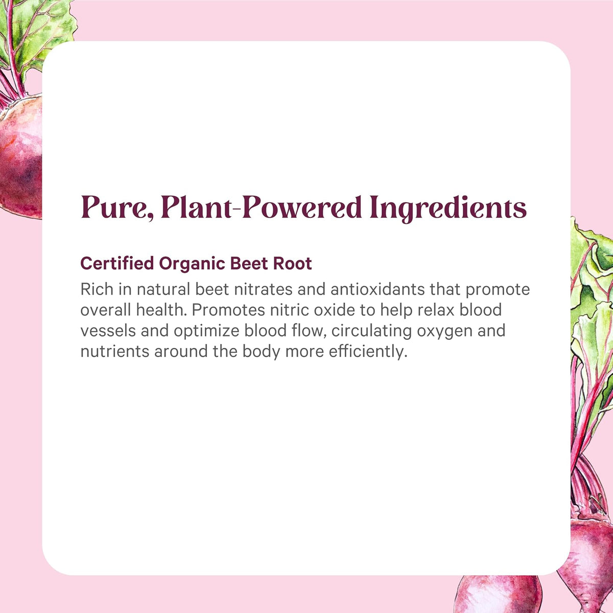 organic beet powder for heart health