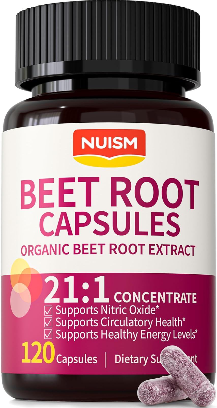 organic beet root capsules for energy