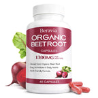 Organic beet root capsules for energy