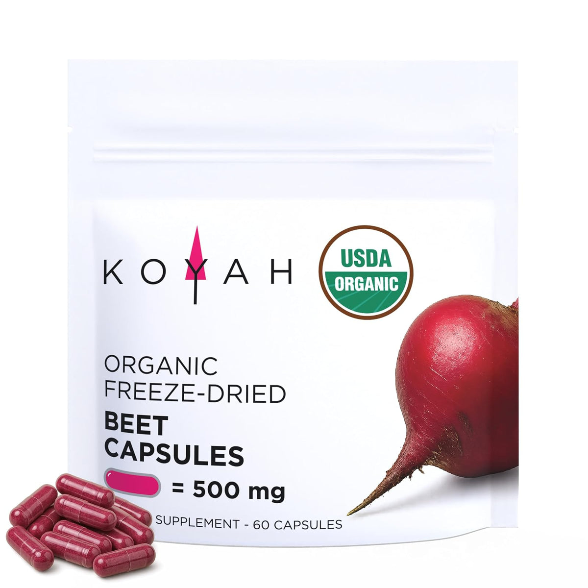 organic beet root capsules for energy
