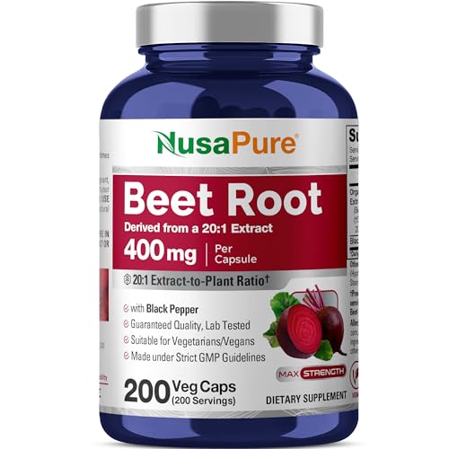organic beet root capsules for energy