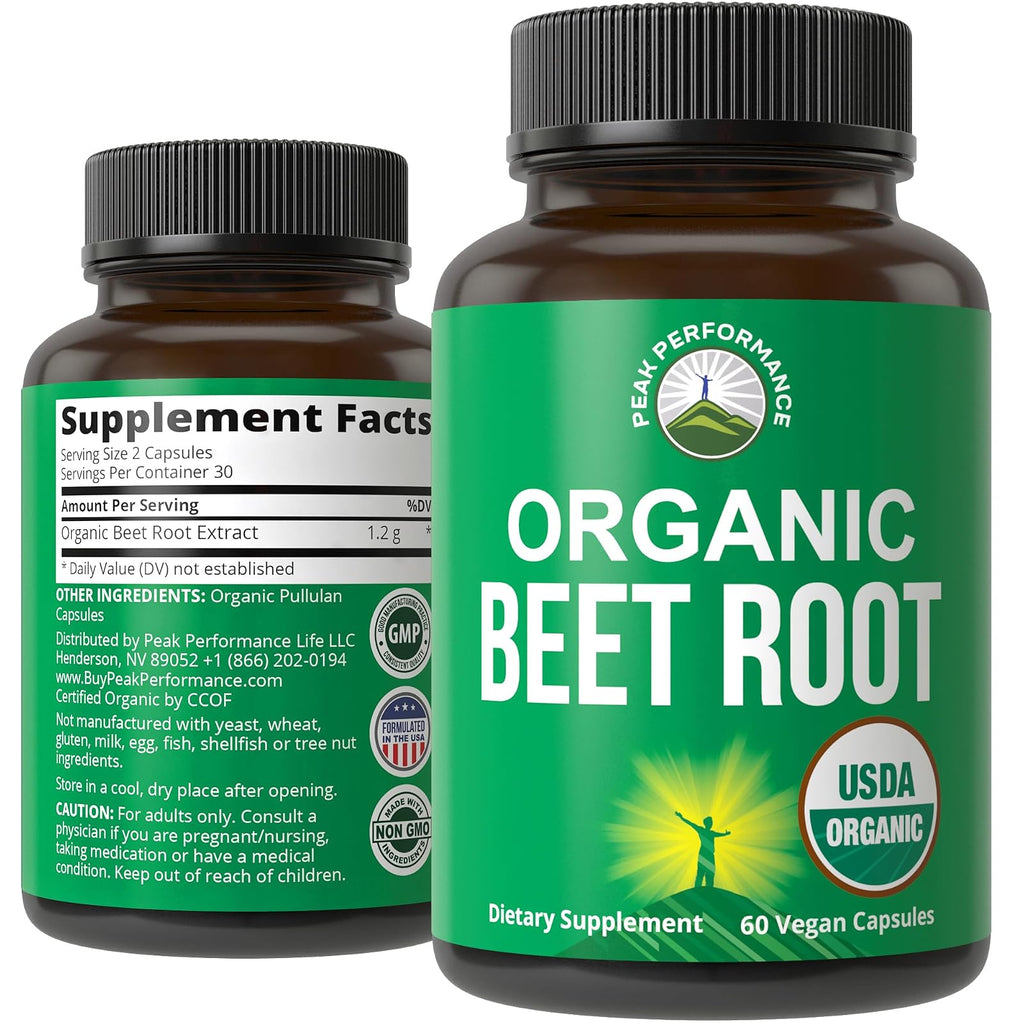 organic beet root capsules for energy