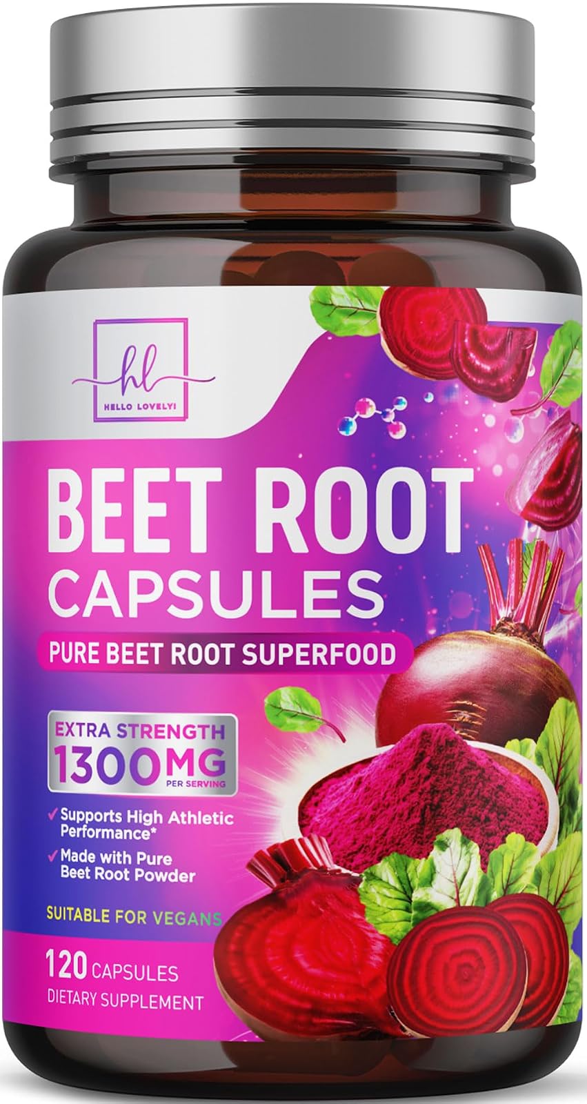 organic beet root capsules for energy