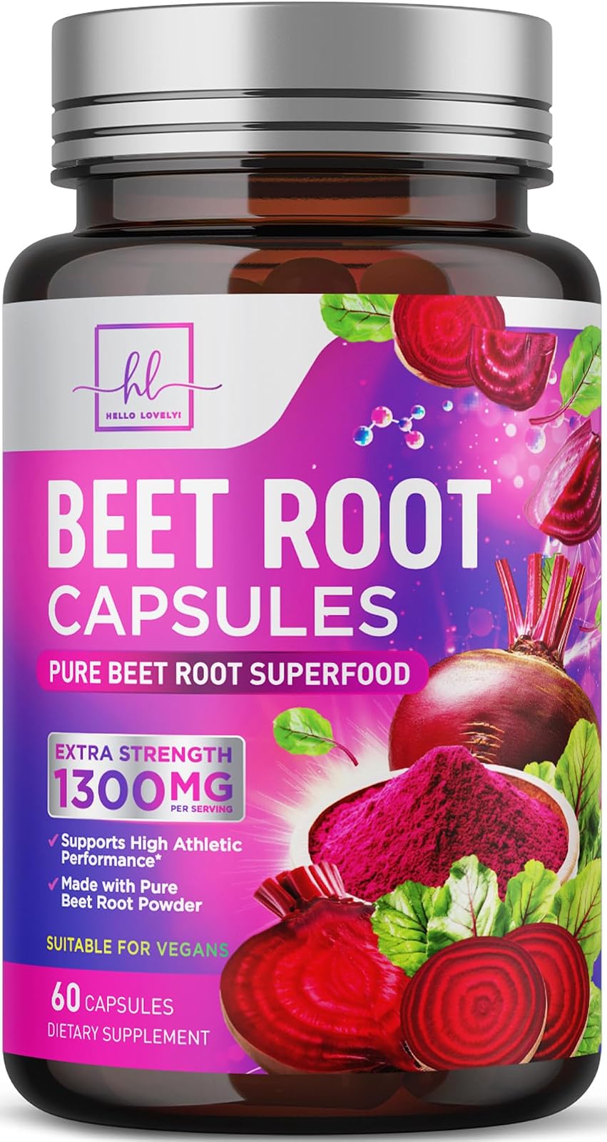 organic beet root capsules for energy
