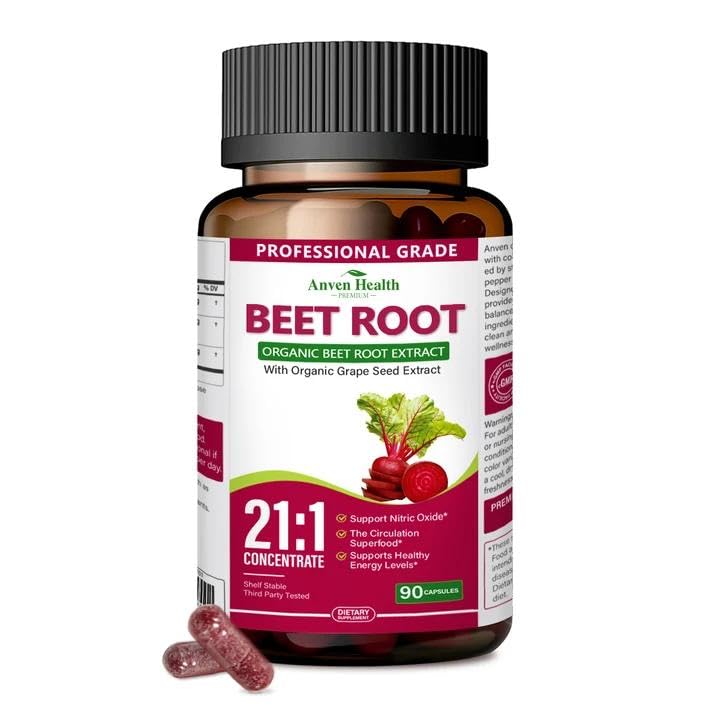 Organic beet root extract capsules