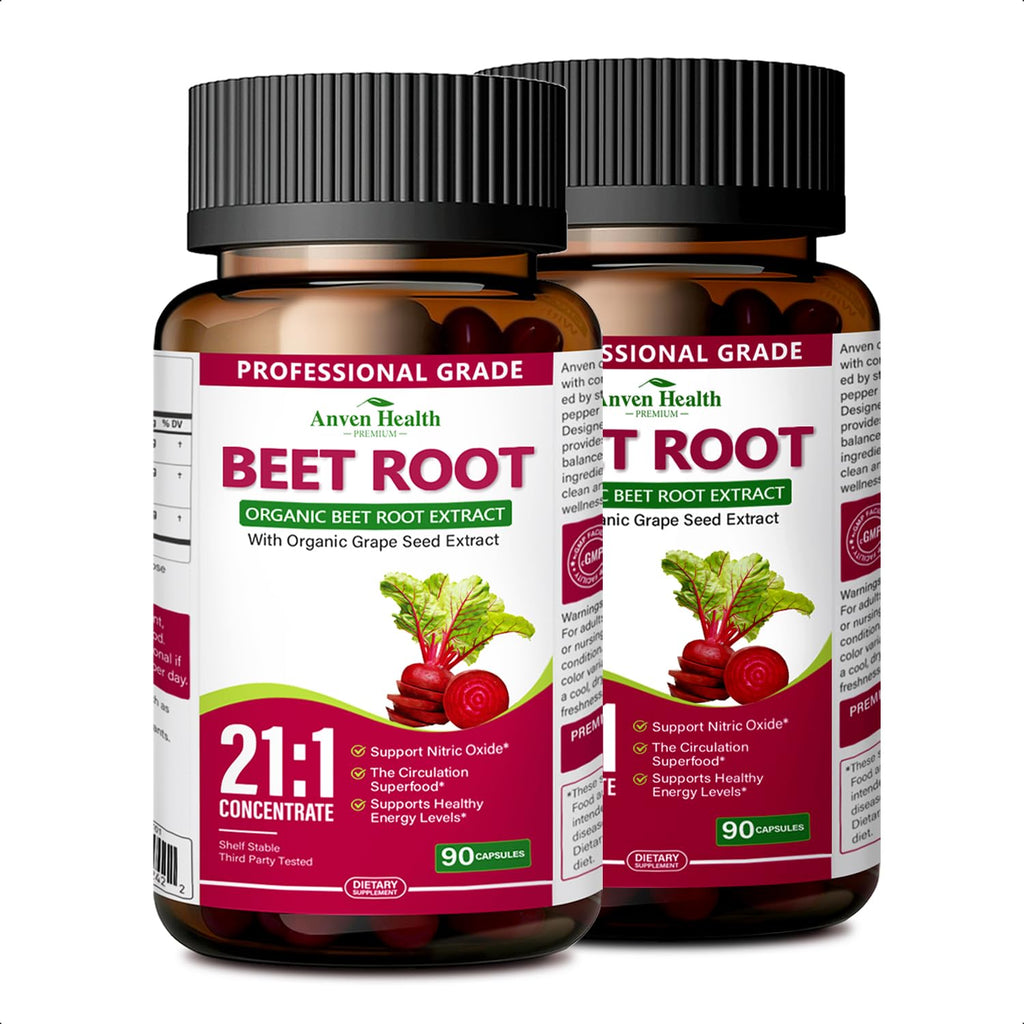 Organic beet root extract capsules