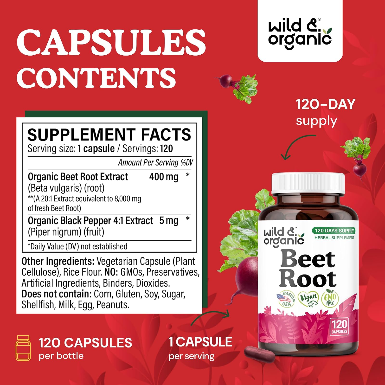 organic beet root for energy