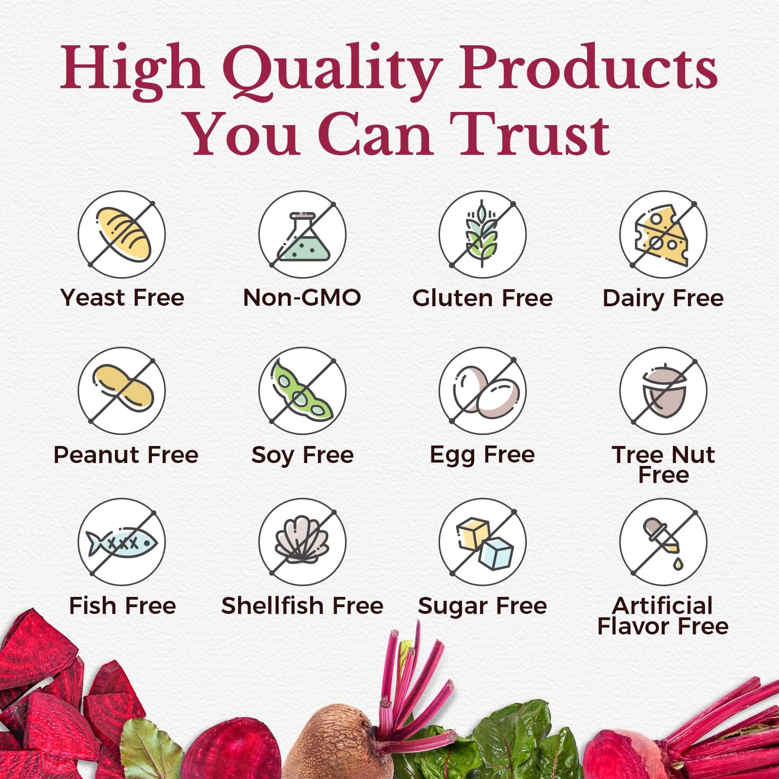 Organic beet root for immune support