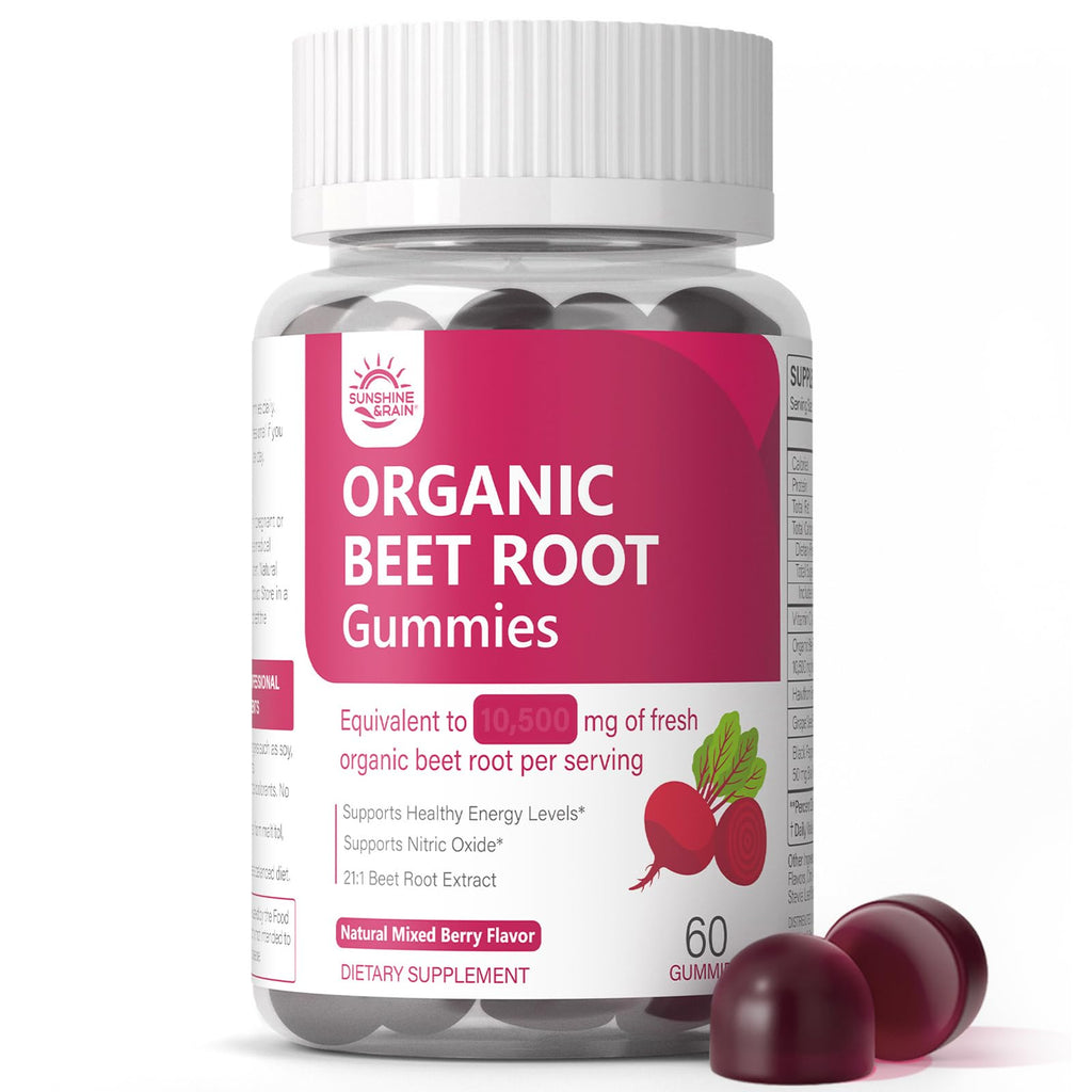 organic beet root gummies for energy