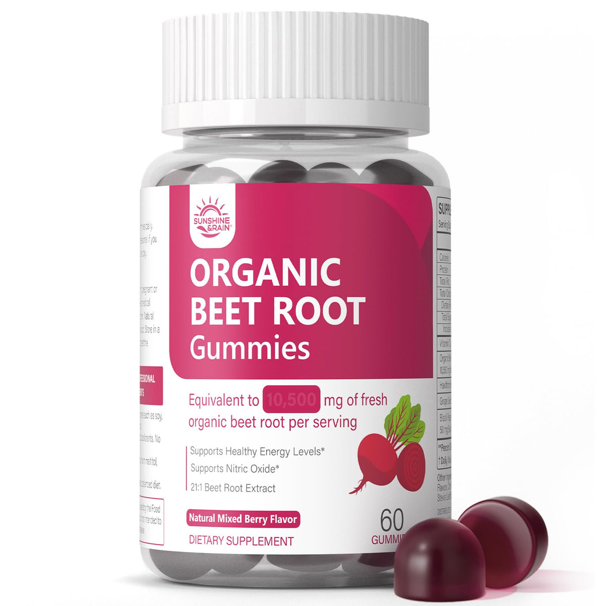 organic beet root gummies for energy