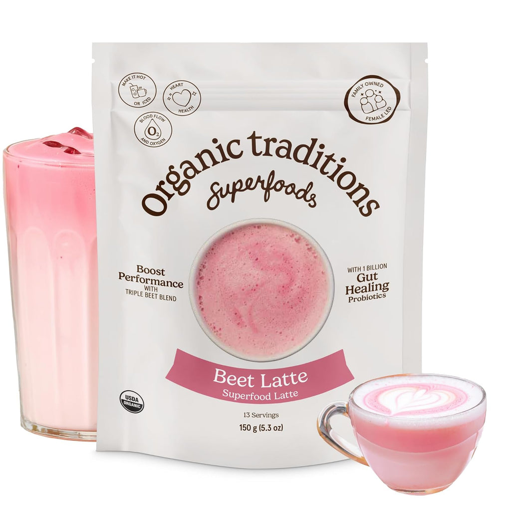 organic beet root latte powder