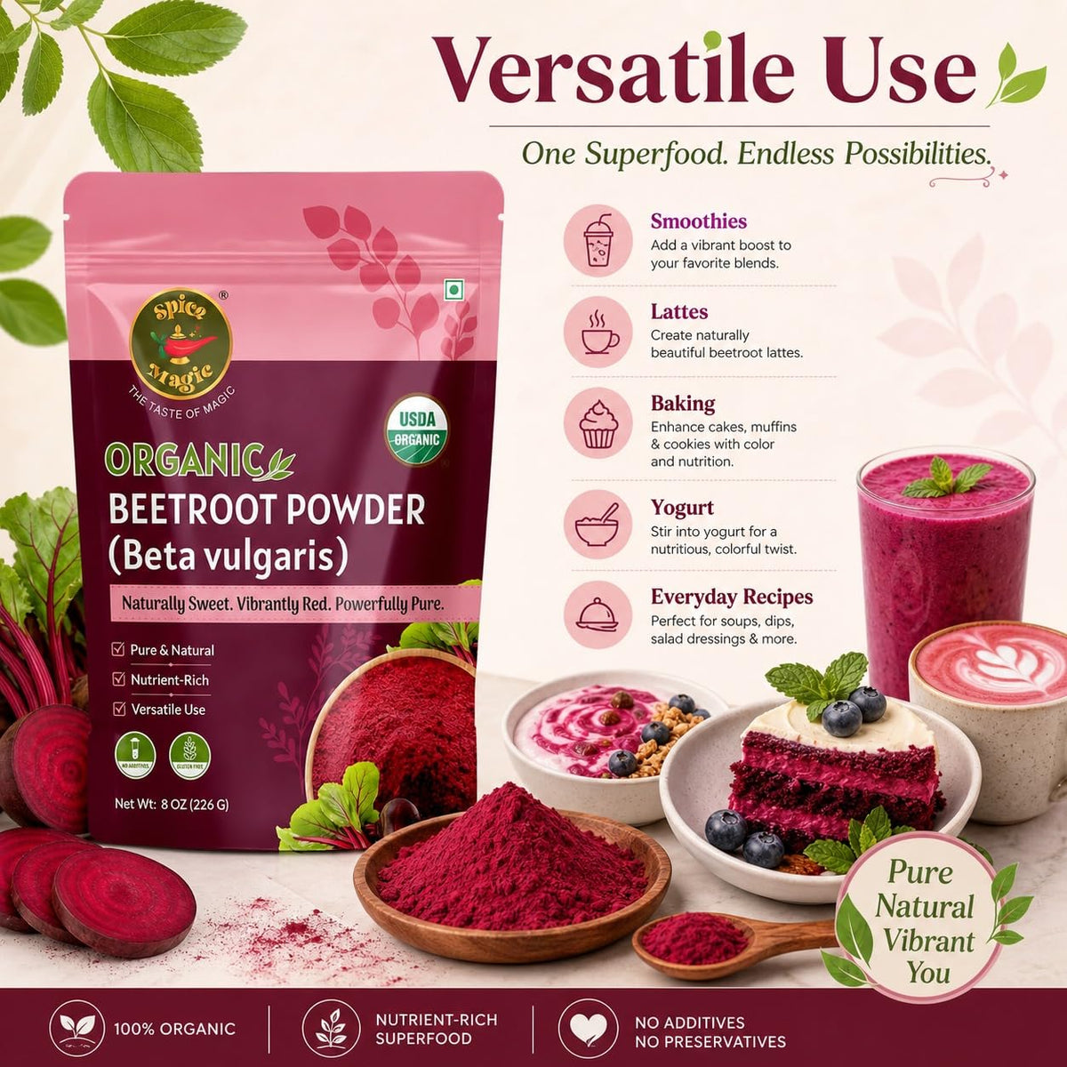organic beet root powder for baking