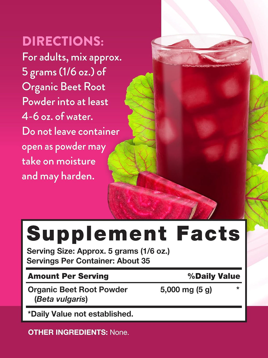 organic beet root powder for smoothies