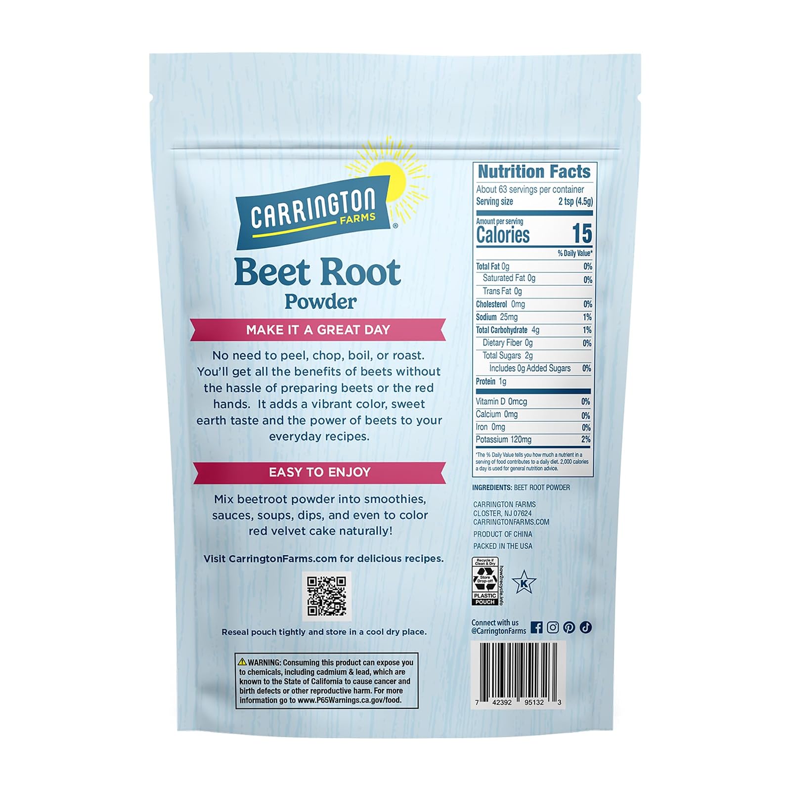 organic beet root powder for smoothies