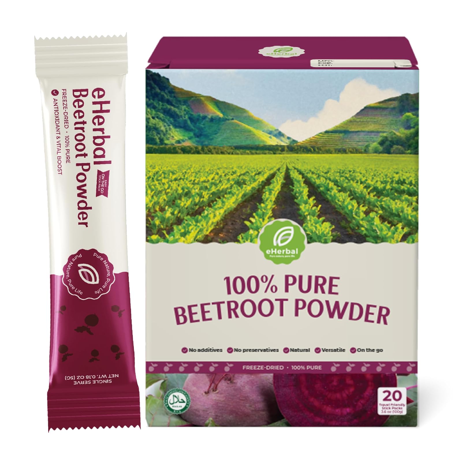 organic beet root powder packets