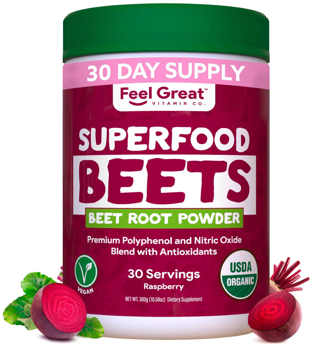 organic beet root powder supplement