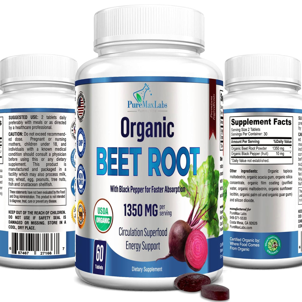 organic beet root powder supplement