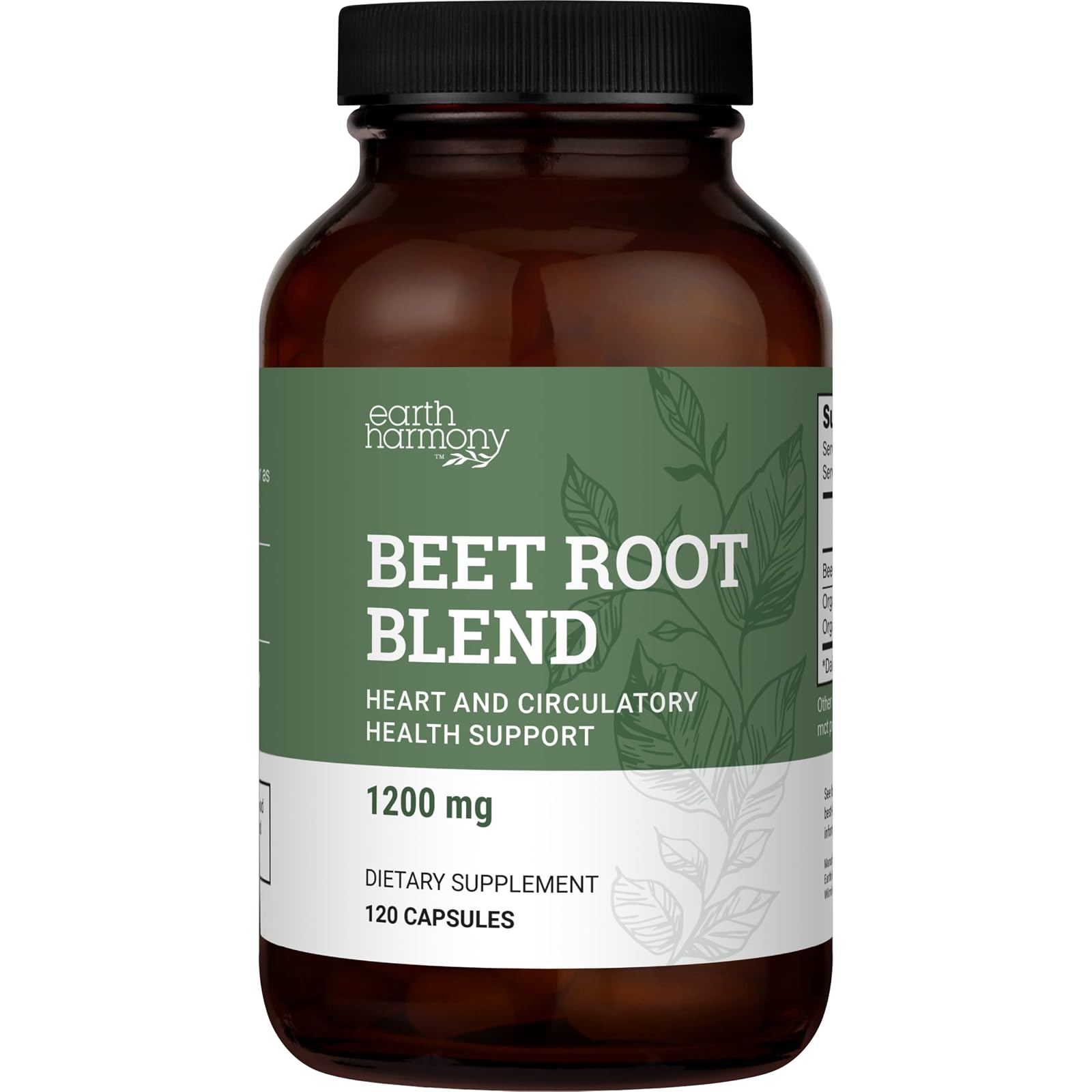 organic beet root supplement capsules