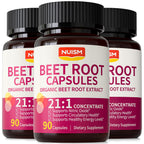 Organic beet root supplement capsules