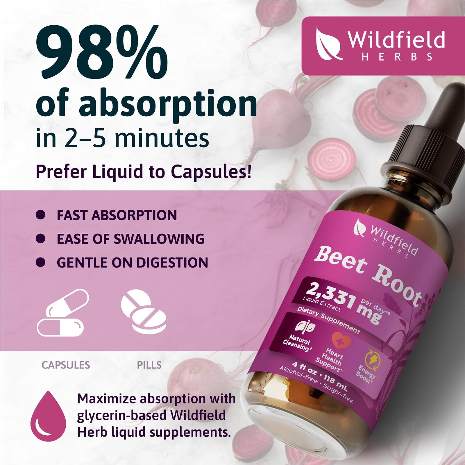 organic beet root supplement for wellness
