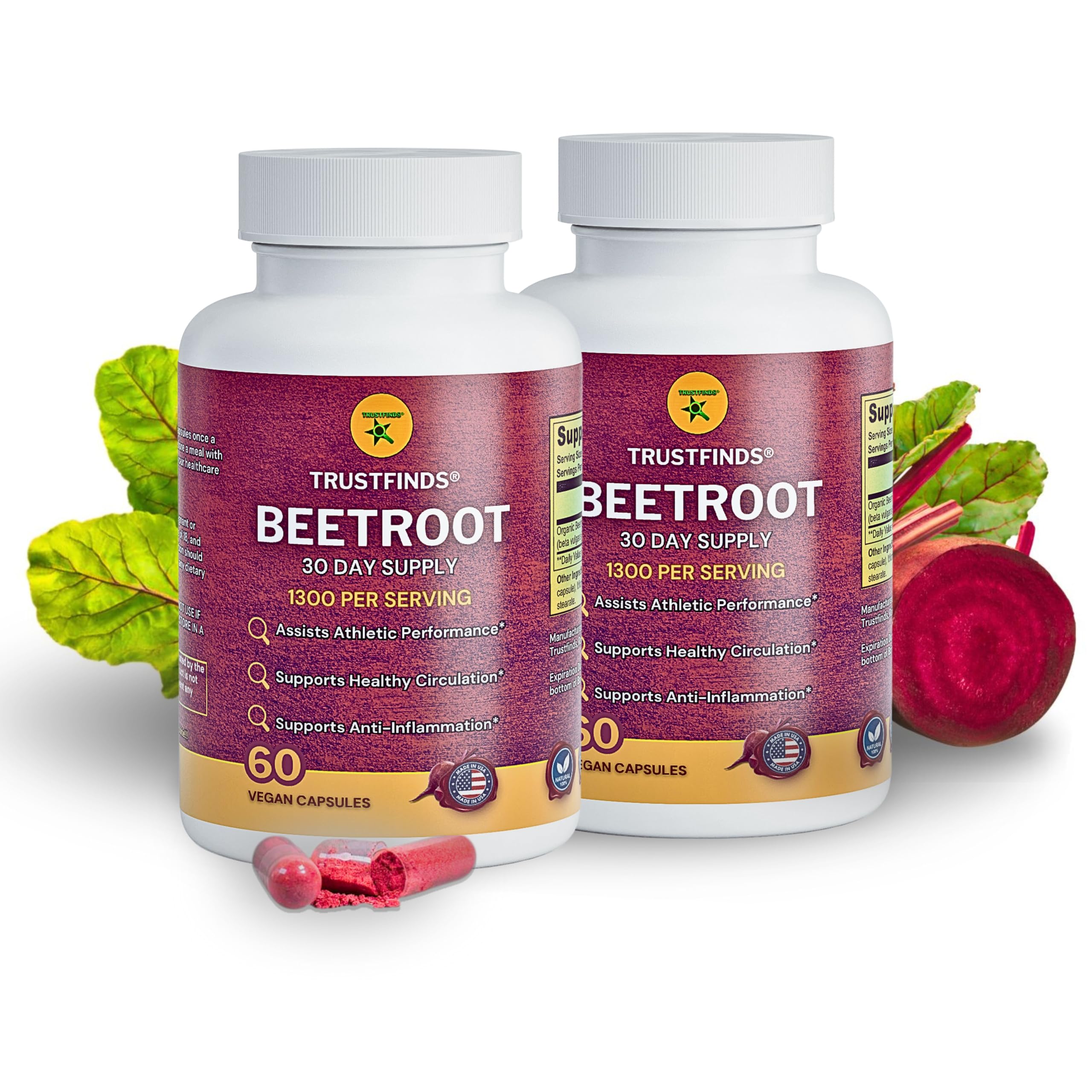 organic beetroot powder capsules