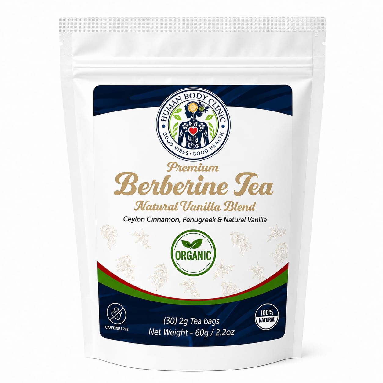organic berberine tea natural vanilla