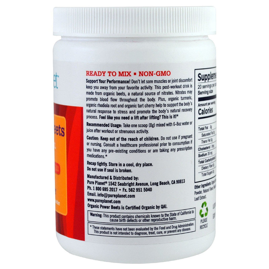 Organic berry burst pre-workout powder