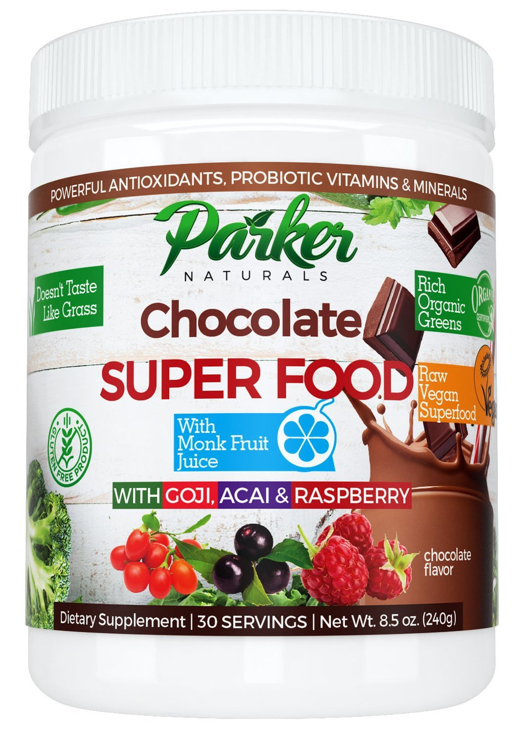organic berry green superfood powder