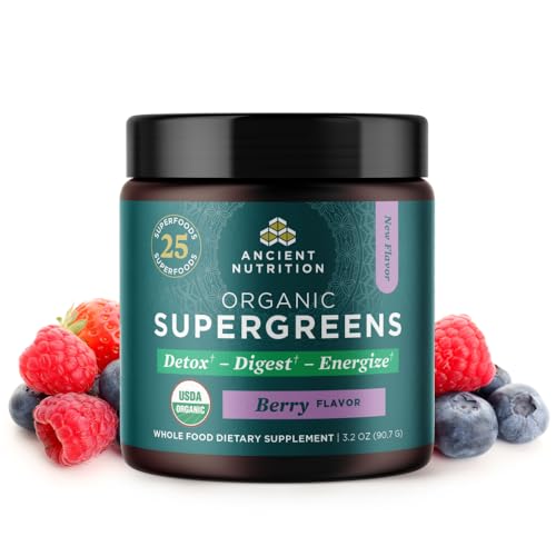 organic berry super greens powder