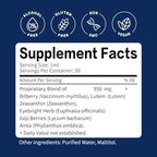 Organic bilberry extract for overall health