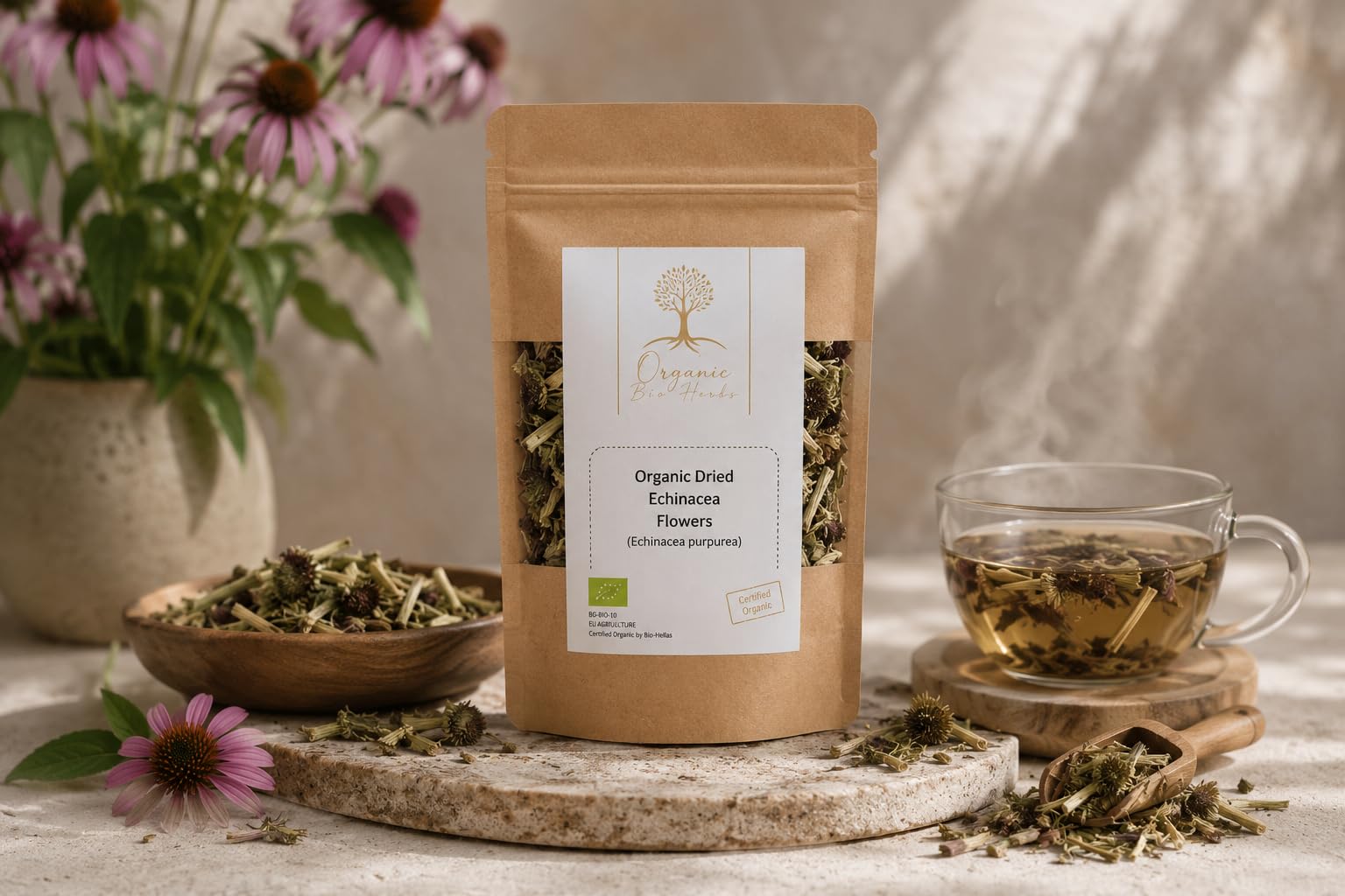 organic bio herbs echinacea