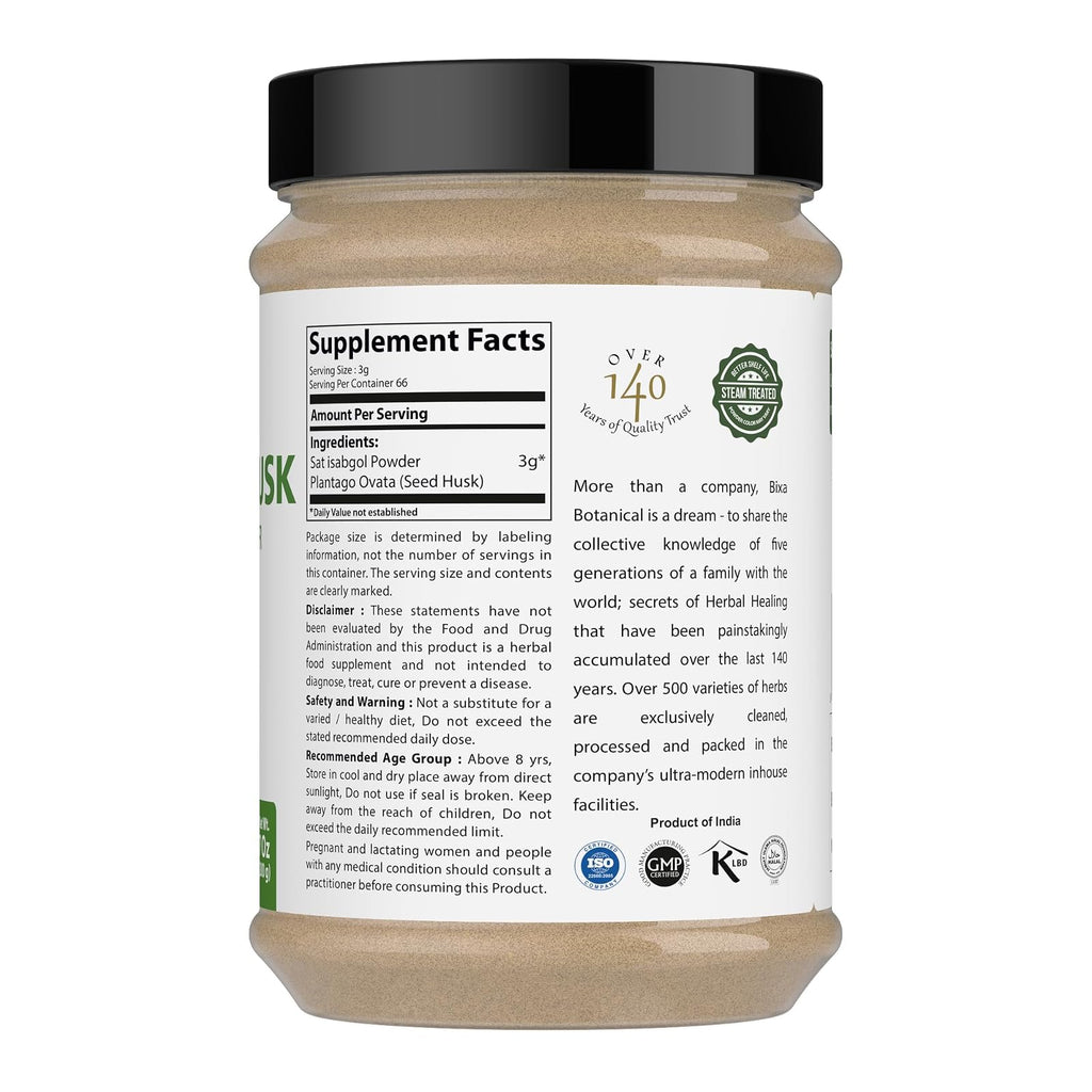 organic bixa psyllium husk for smoothies