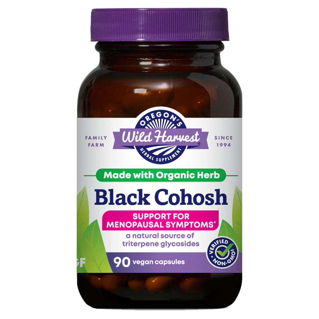 organic black cohosh supplement capsules