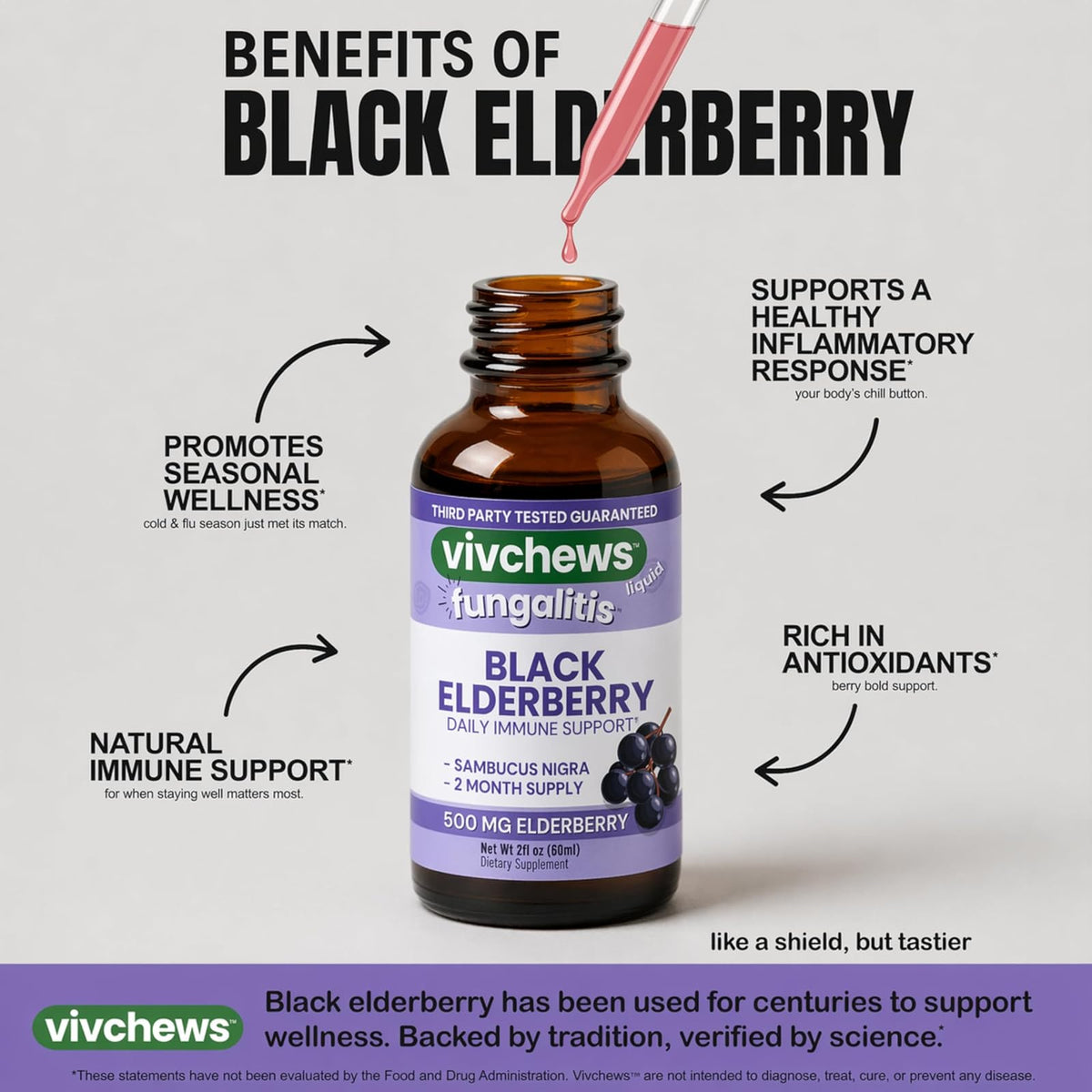 Organic Black Elderberry for health