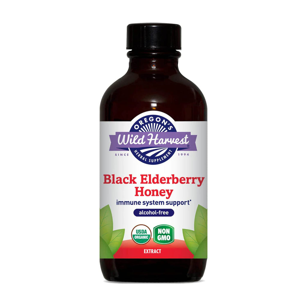 organic black elderberry honey